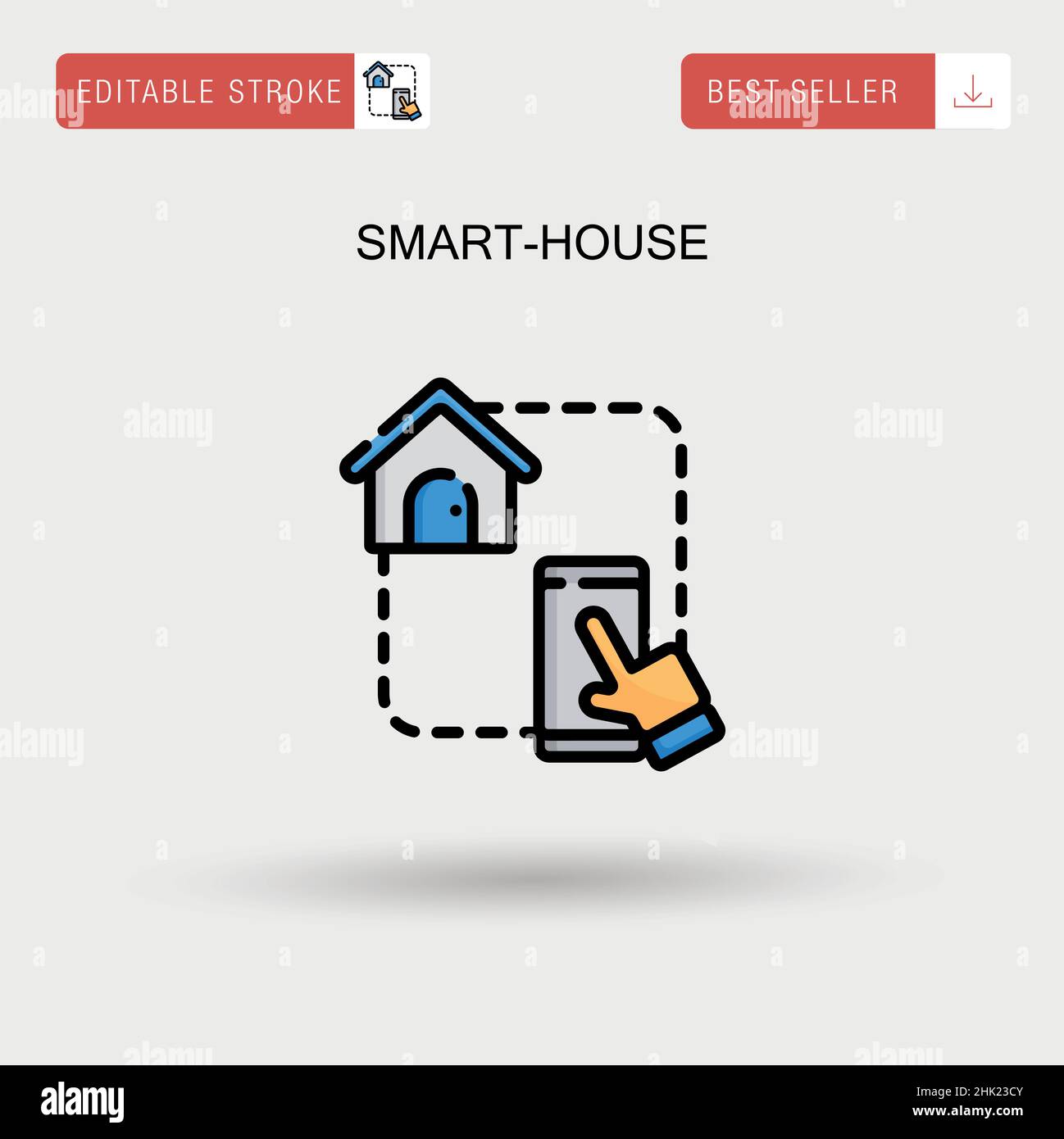 Smart-house Simple vector icon Stock Vector Image & Art - Alamy