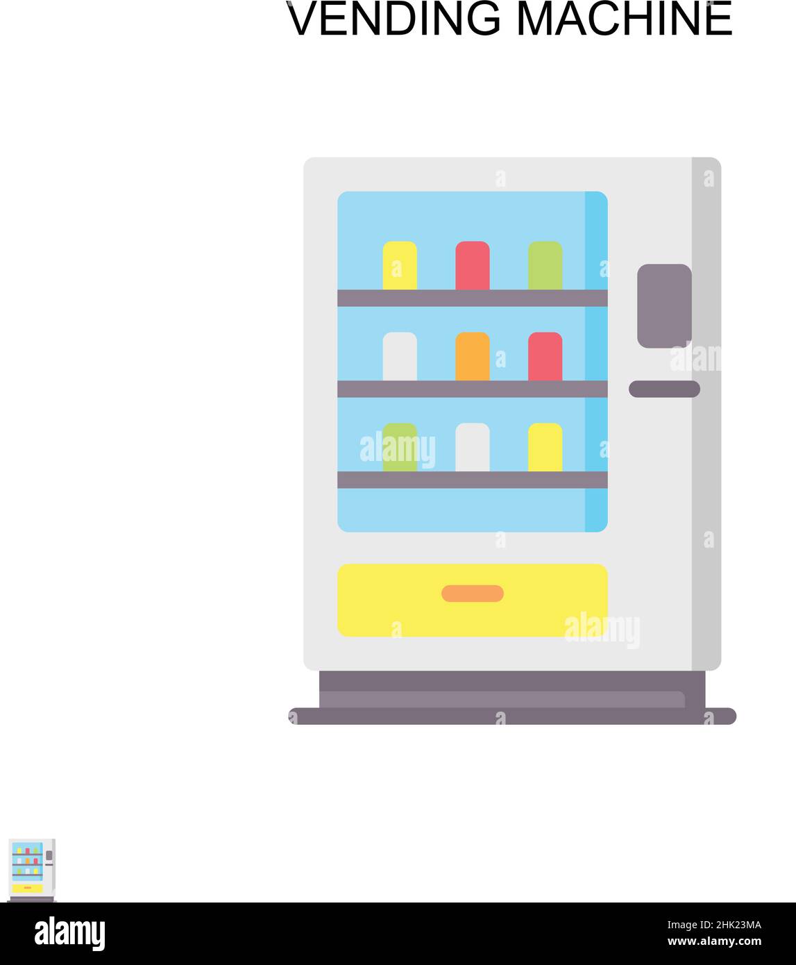 Vending machine Simple vector icon. Illustration symbol design template ...