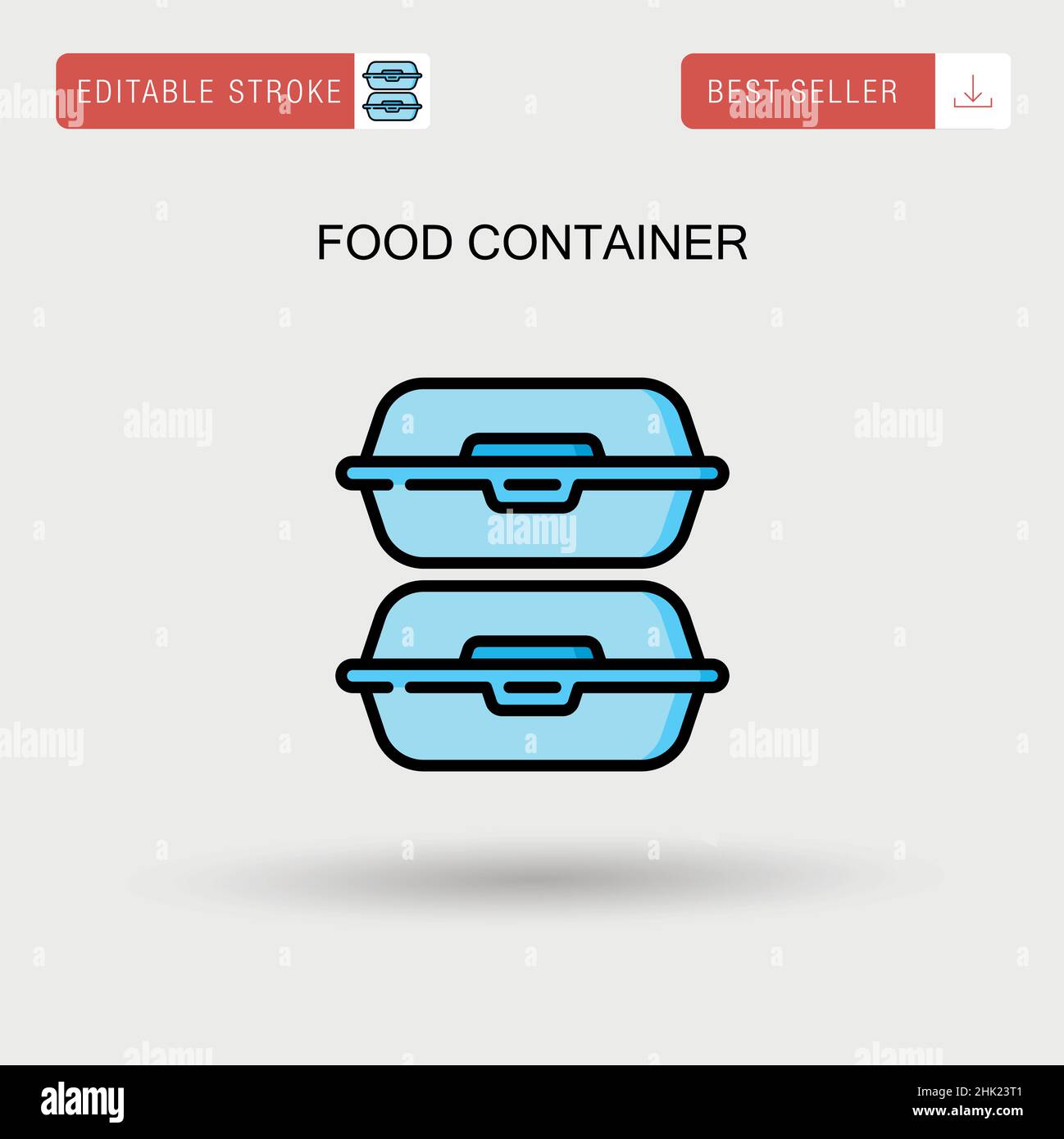 Food container icon hi-res stock photography and images - Alamy