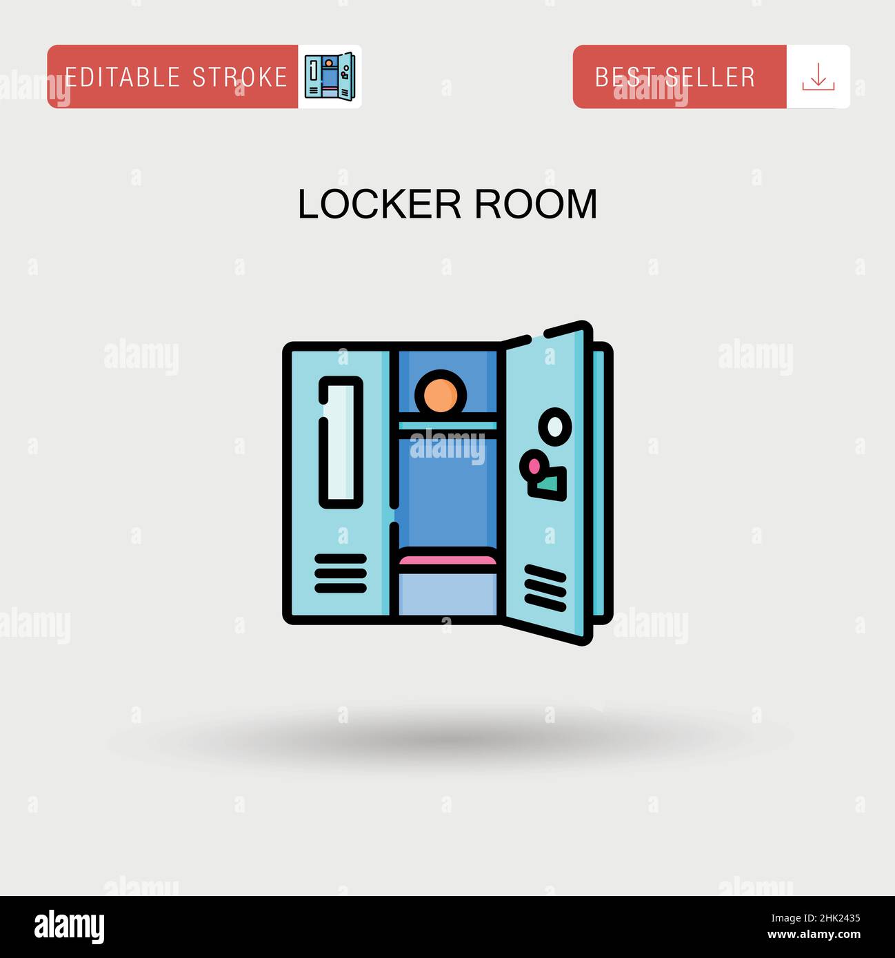 Locker room Simple vector icon Stock Vector Image & Art - Alamy