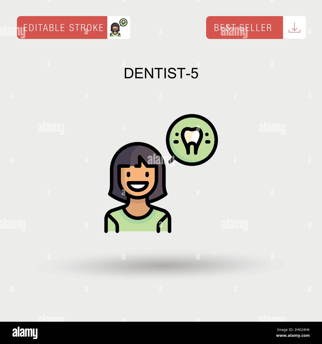 Dentist-5 Simple vector icon Stock Vector Image & Art - Alamy