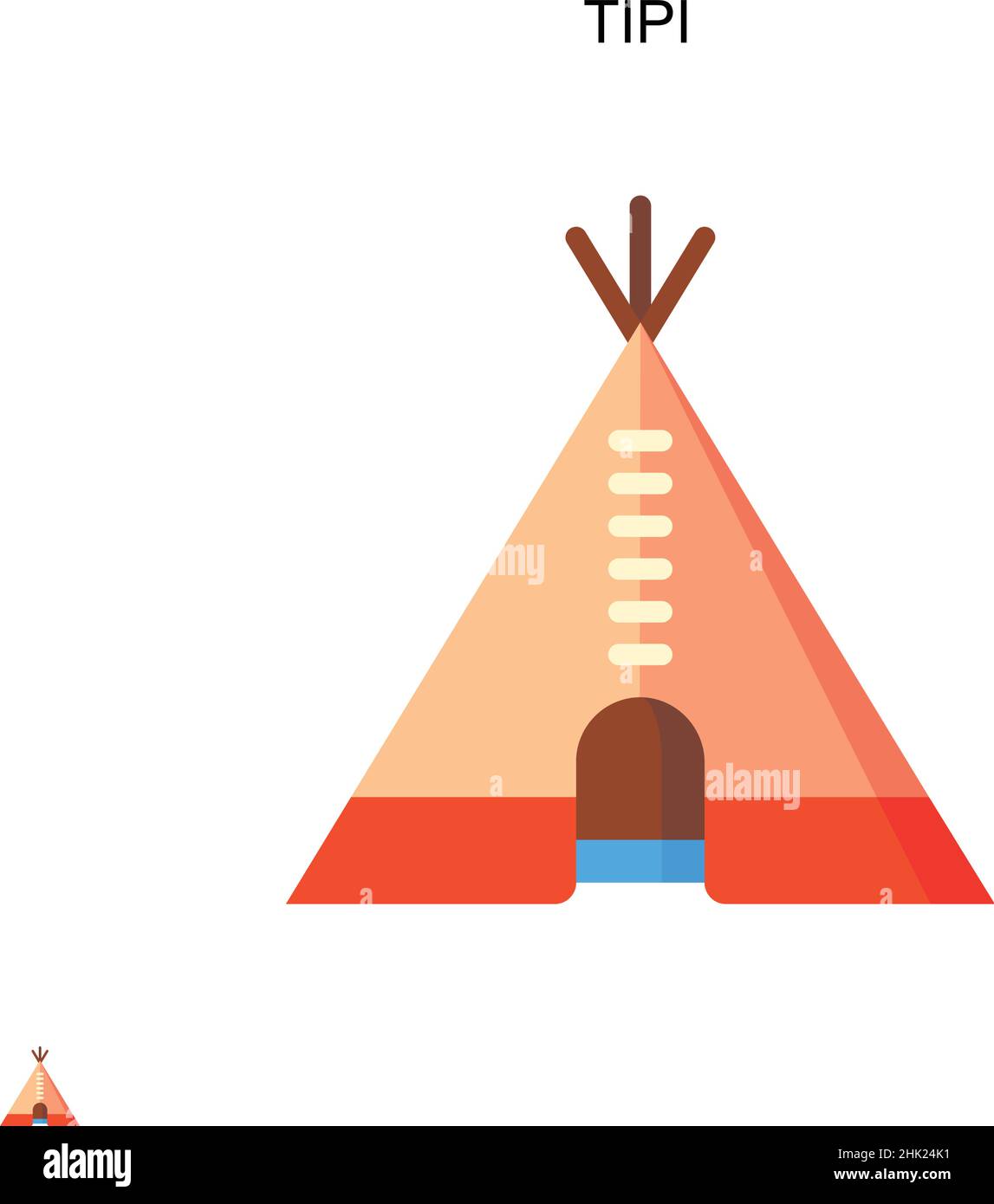 Tipi Simple vector icon. Illustration symbol design template for web ...
