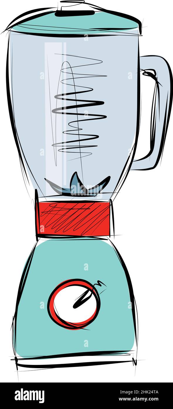 Sketch of Blender on a white background. Vector illustration Stock ...