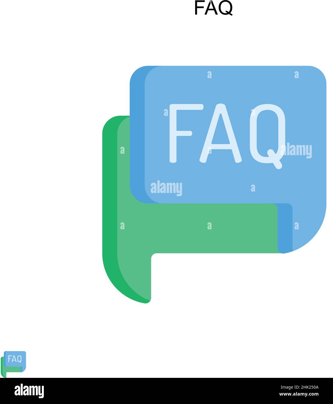 Faq Simple vector icon. Illustration symbol design template for web ...