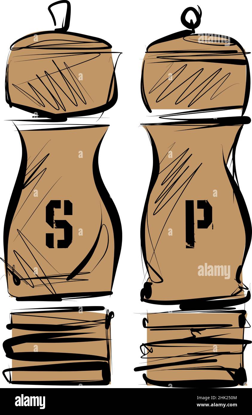 Shaker salt Stock Vector Images - Alamy