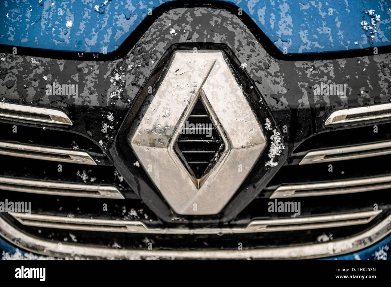 Poland. 01st Feb, 2022. In this photo illustration a Renault logo seen ...