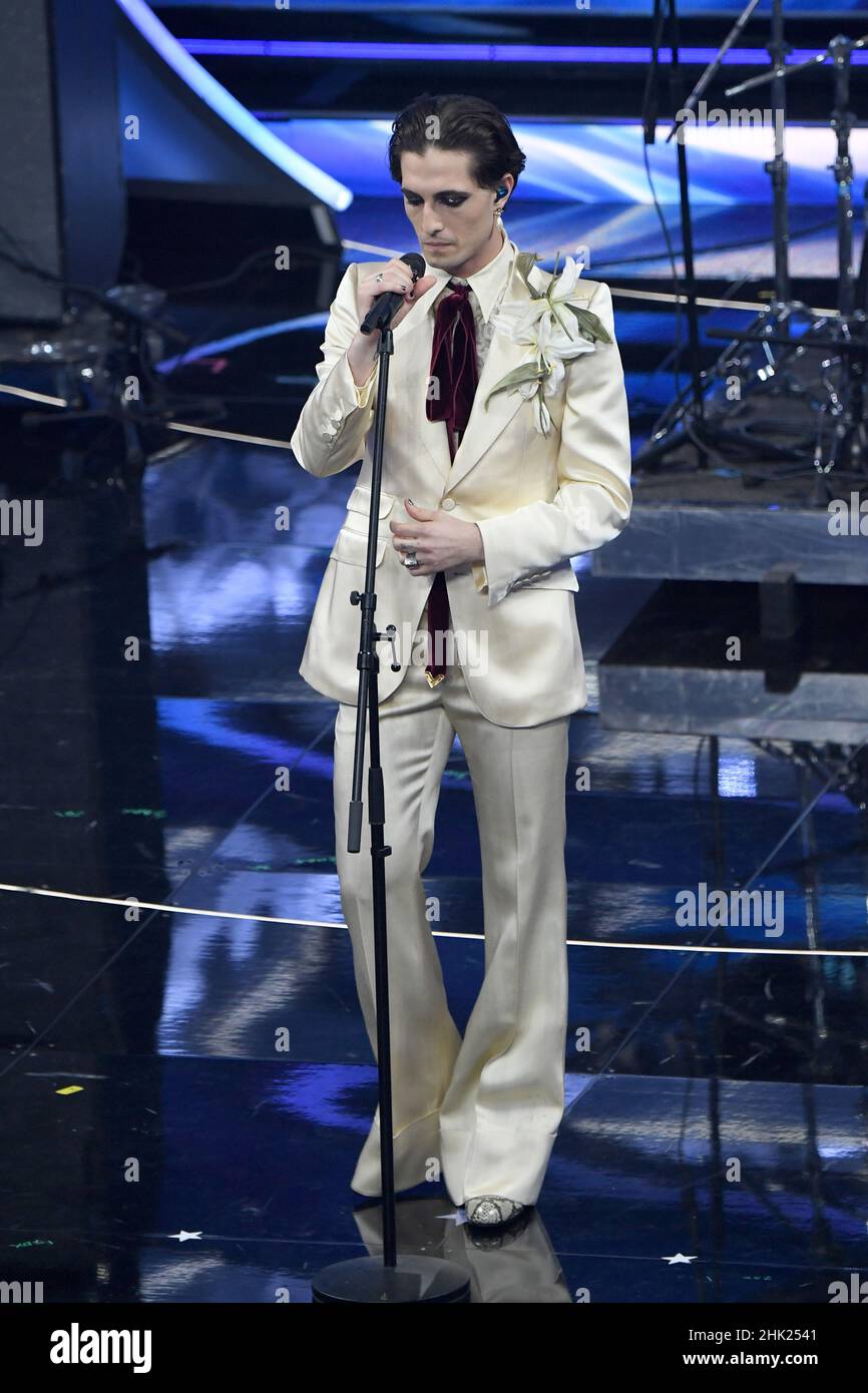 Sanremo, 72nd Italian Song Festival, First Evening. The Maneskins ...