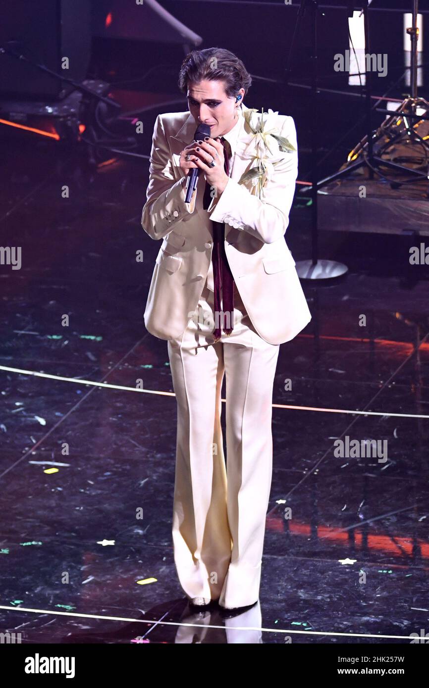 Sanremo, 72nd Italian Song Festival, First Evening. The Maneskins ...