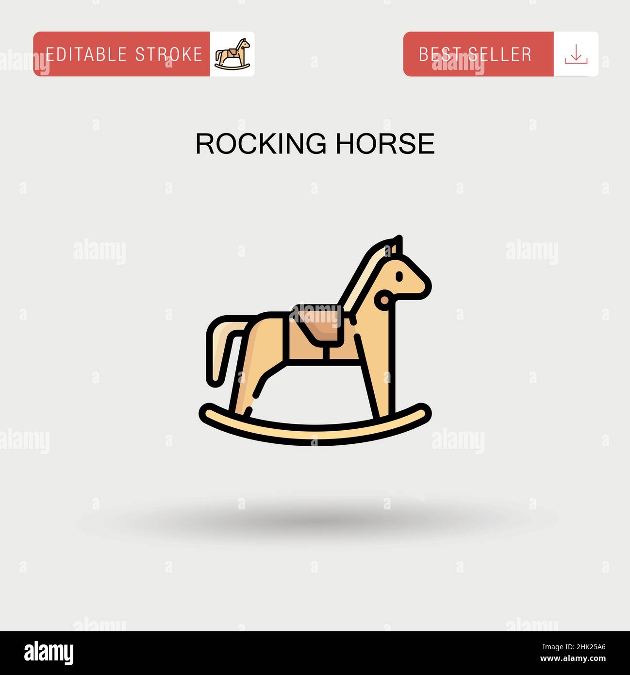 Rocking horse Stock Vector Images - Alamy