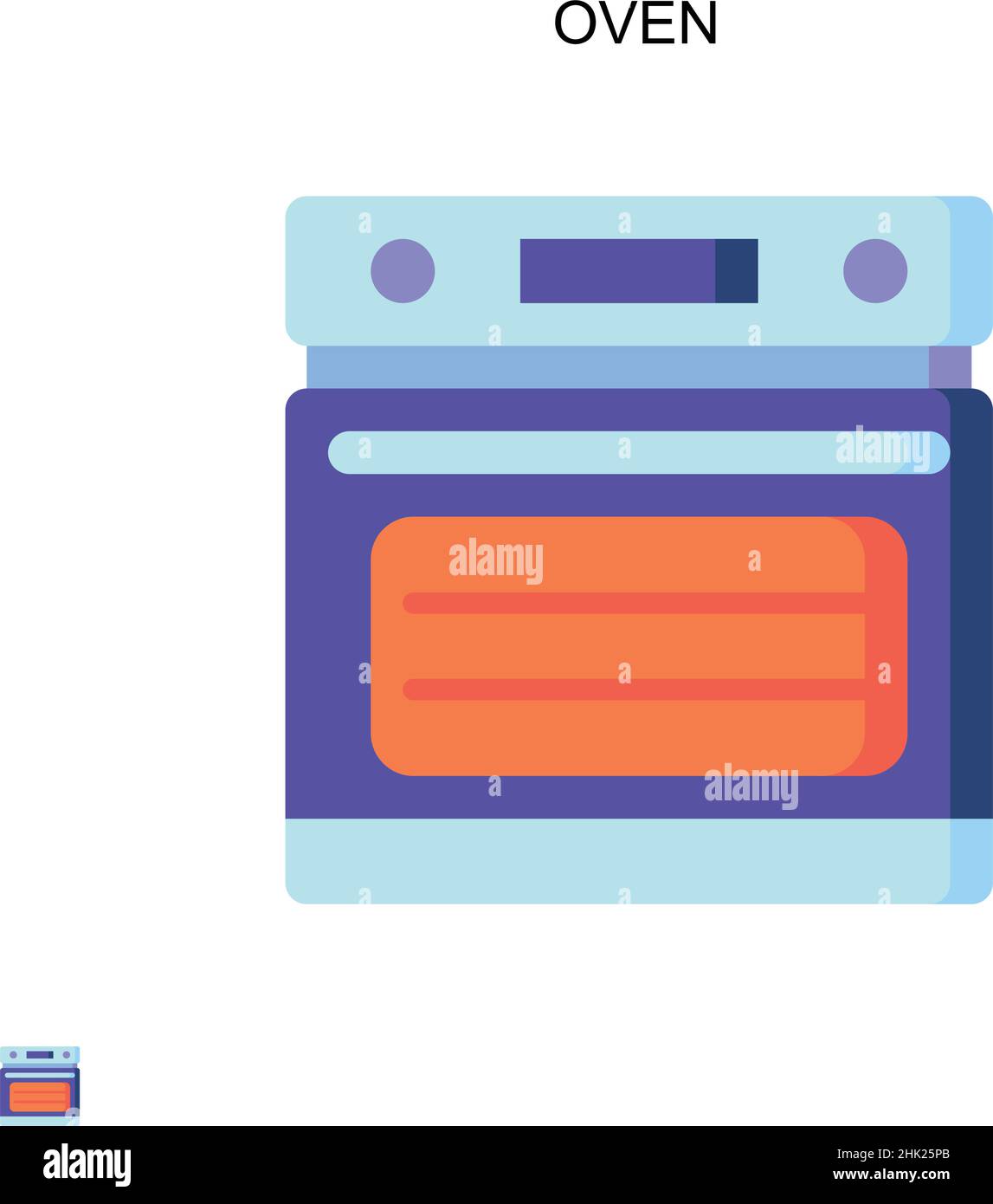 Oven Simple vector icon. Illustration symbol design template for web ...