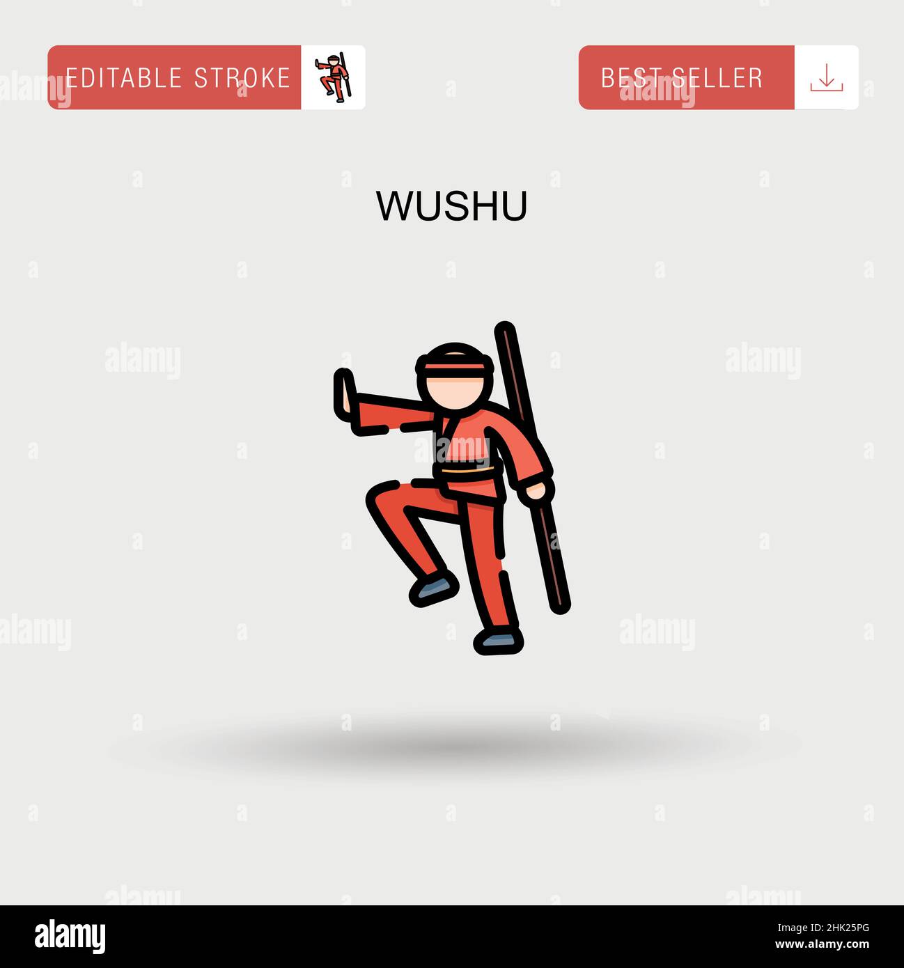 Wushu stance Stock Vector Images - Alamy