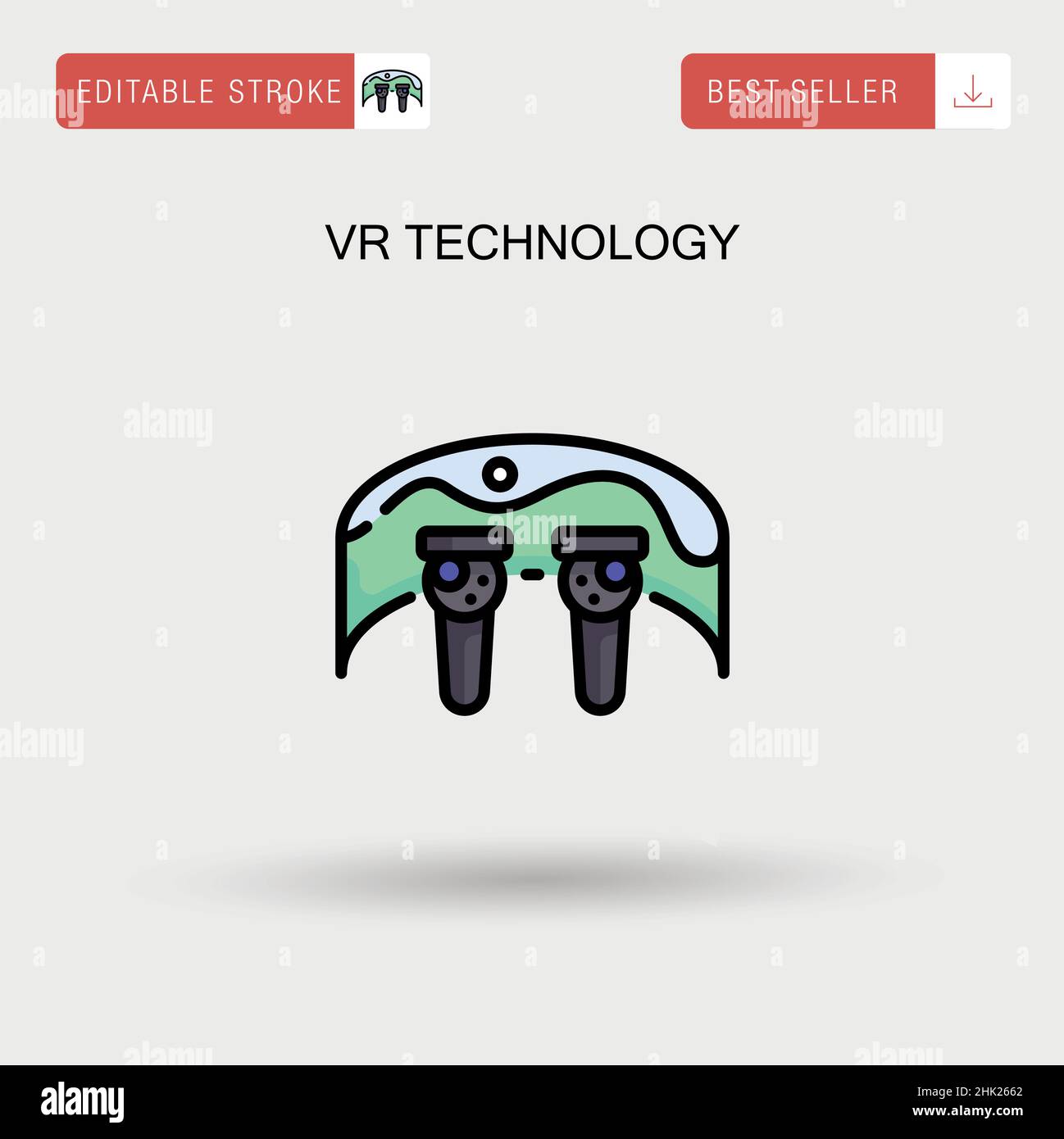 VR technology Simple vector icon Stock Vector Image & Art - Alamy