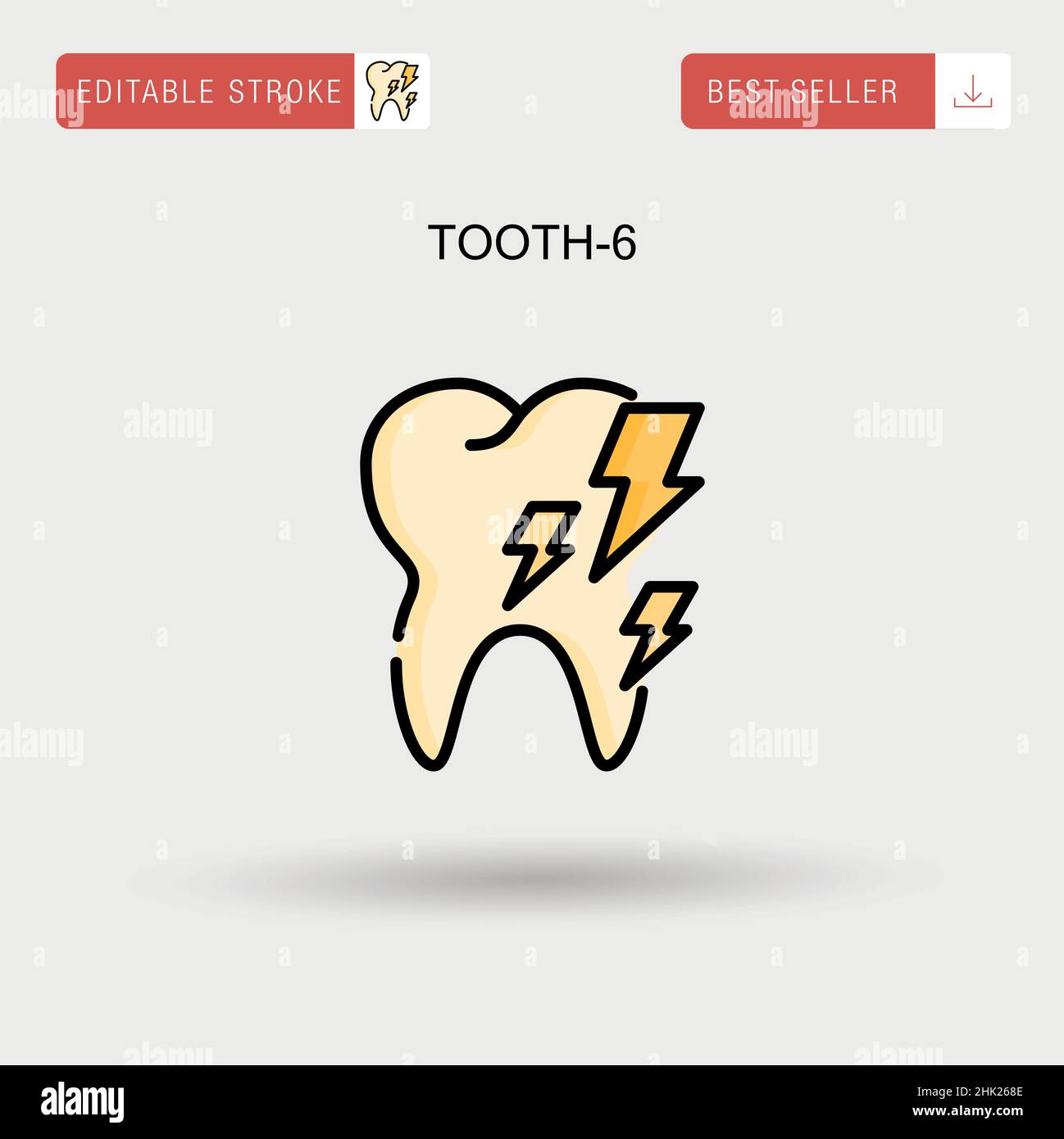 Tooth crown cute Stock Vector Images - Alamy