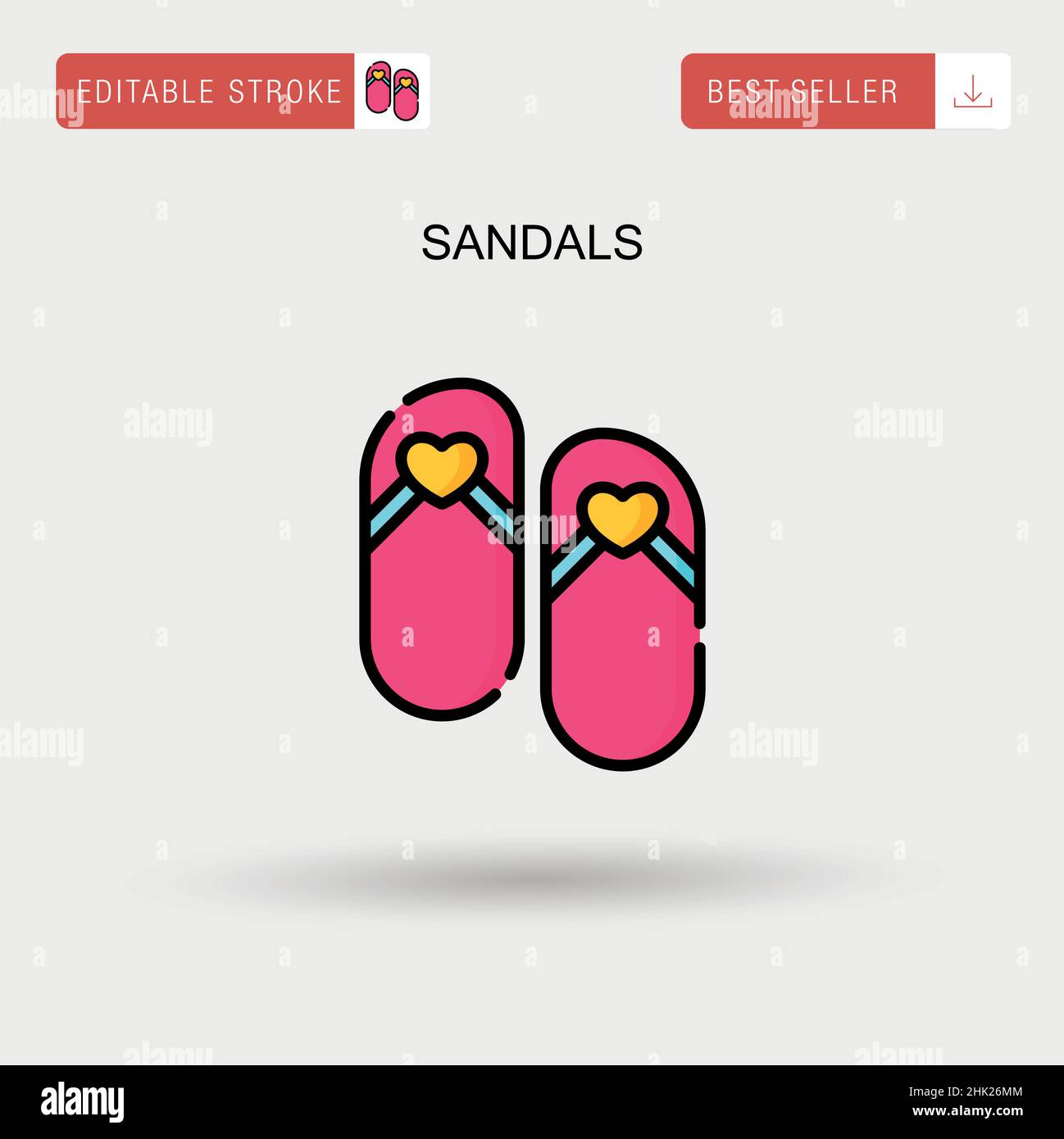 Lady sandals Stock Vector Images - Alamy