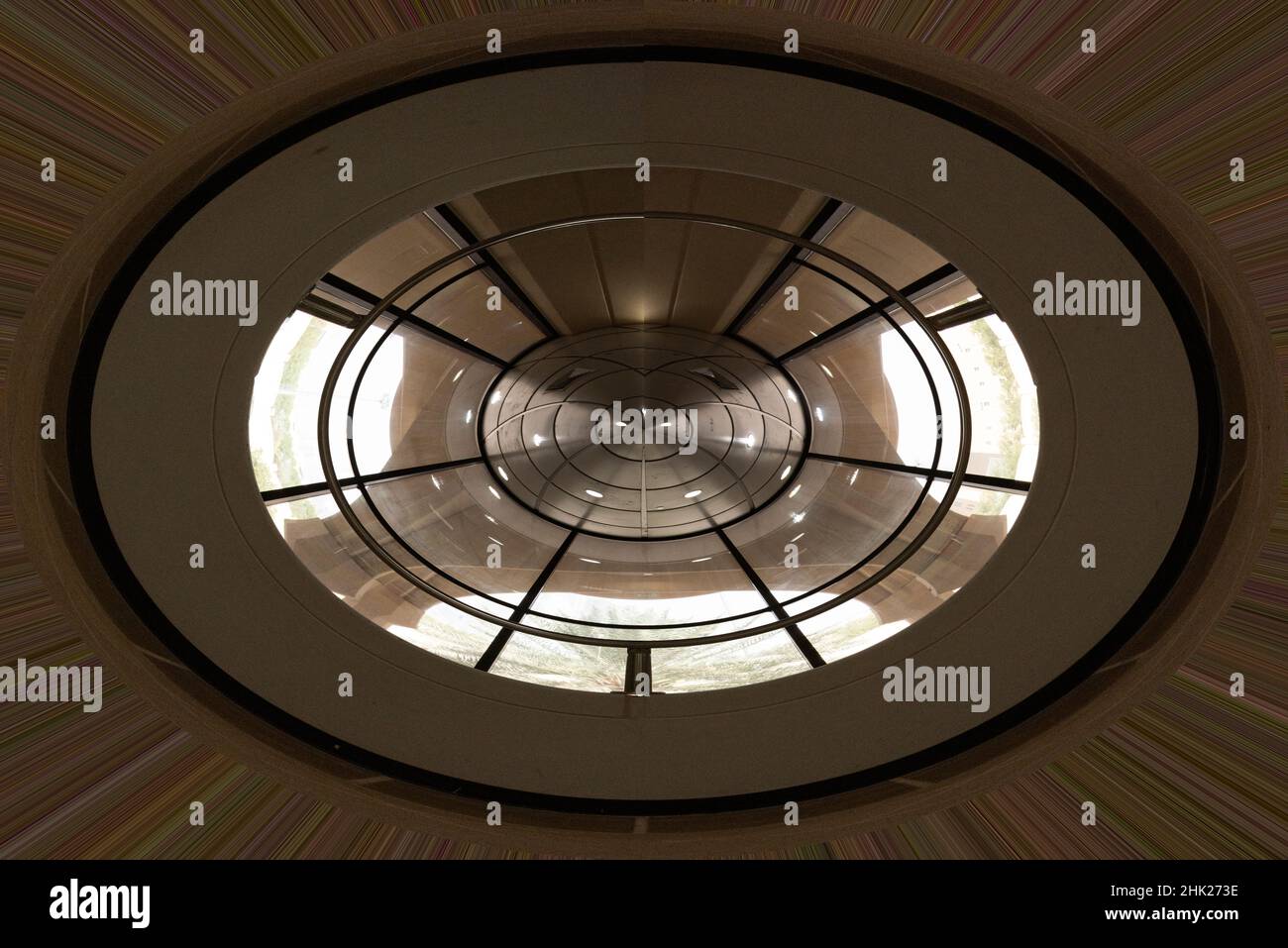 Spherized image - light and dark Stock Photo - Alamy