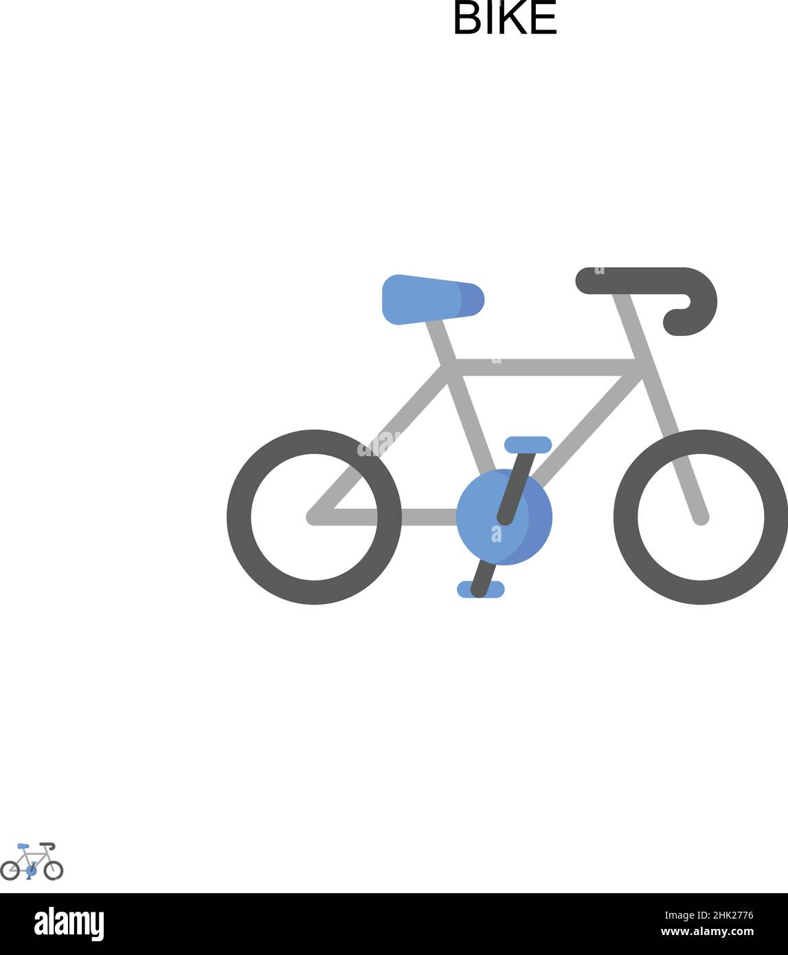Bike Simple vector icon. Illustration symbol design template for web ...
