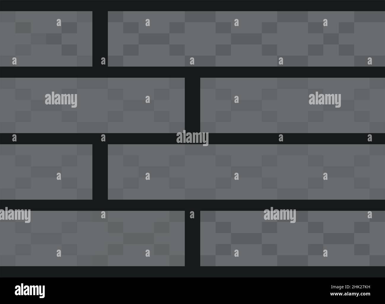 brick wall pixel Stock Vector Image & Art - Alamy
