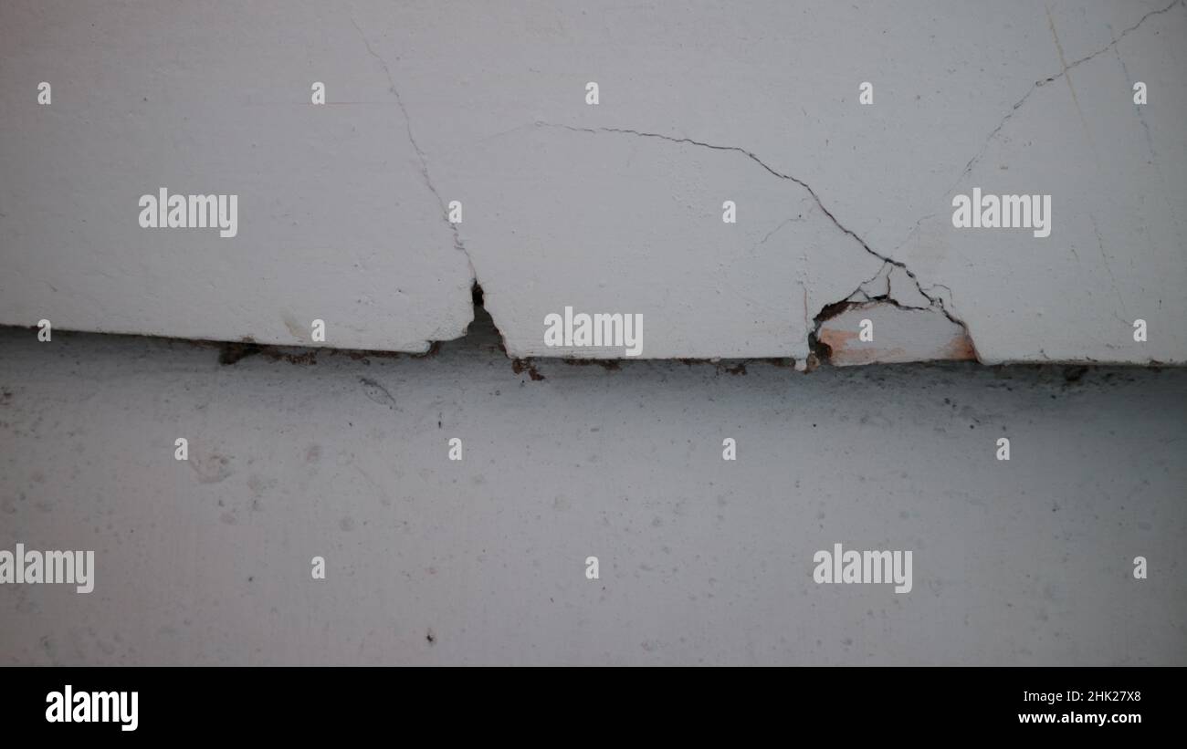 damage in some corners of the house Stock Photo - Alamy