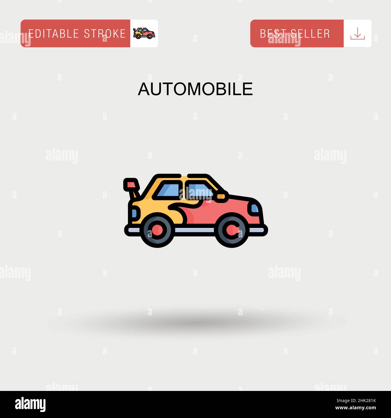 Automobile Simple vector icon Stock Vector Image & Art - Alamy