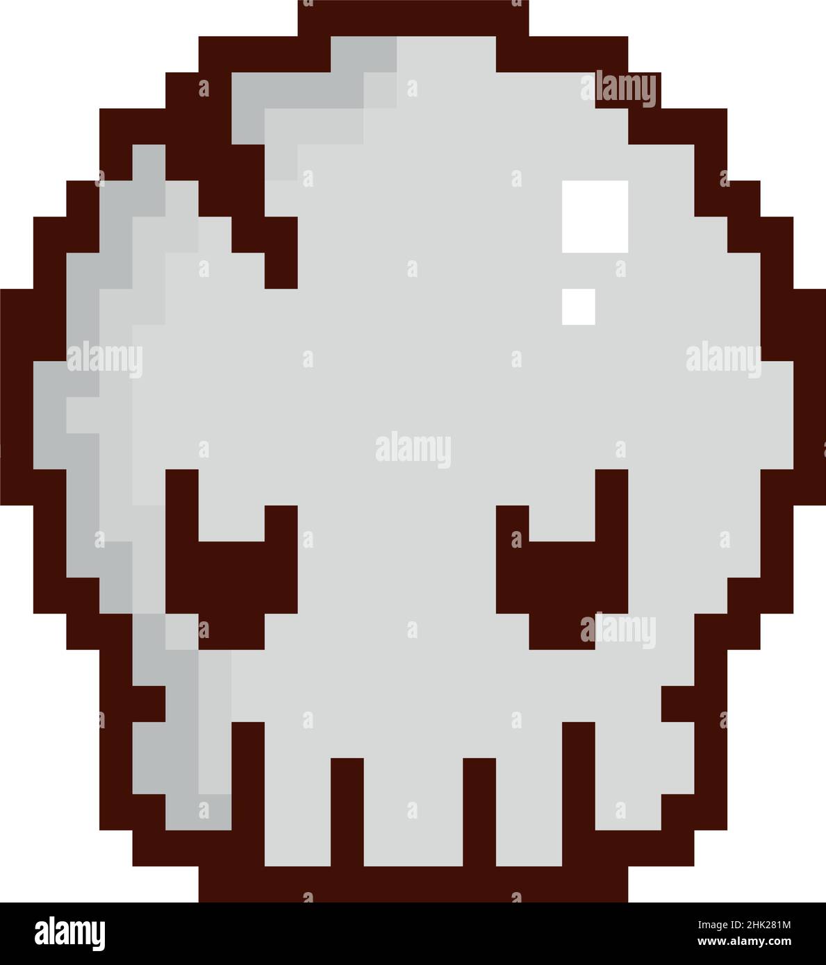 skull pixel icon Stock Vector Image & Art - Alamy