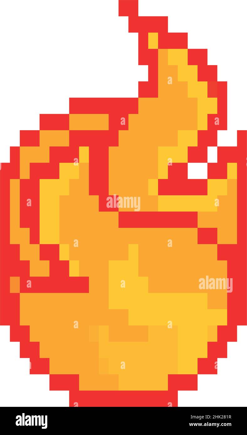 8bit fire Stock Vector Images - Alamy