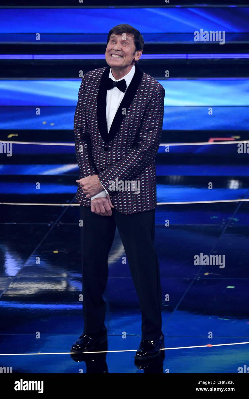 Sanremo, 72nd Italian Song Festival, First Evening. The singers. In the ...