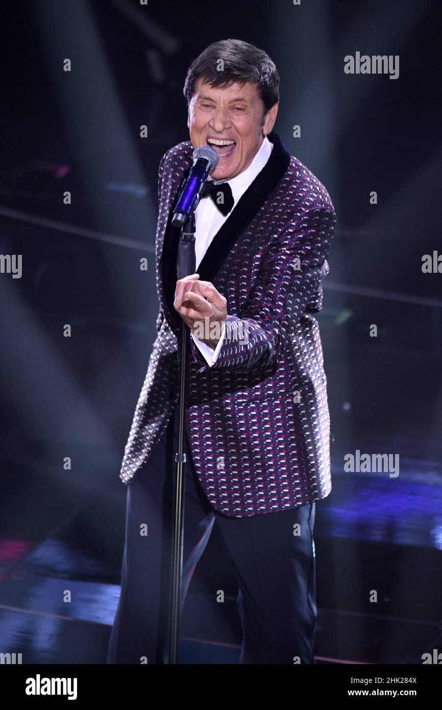 Sanremo, 72nd Italian Song Festival, First Evening. The singers. In the ...