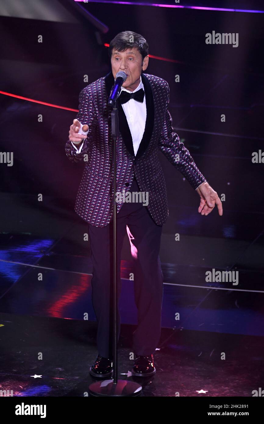 Sanremo, 72nd Italian Song Festival, First Evening. The singers. In the ...