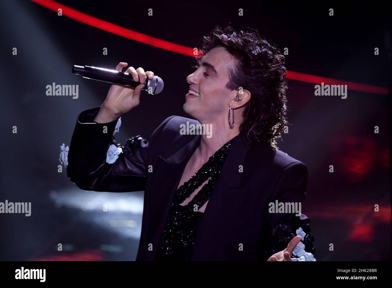 Sanremo, 72nd Italian Song Festival, First Evening. The singers. In the ...