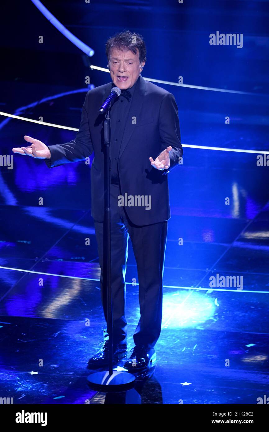 Sanremo, 72nd Italian Song Festival, First Evening. The singers. In the ...