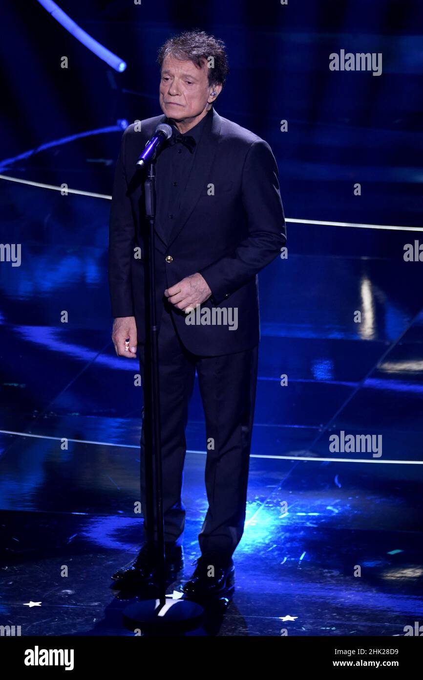 Sanremo, 72nd Italian Song Festival, First Evening. The singers. In the ...