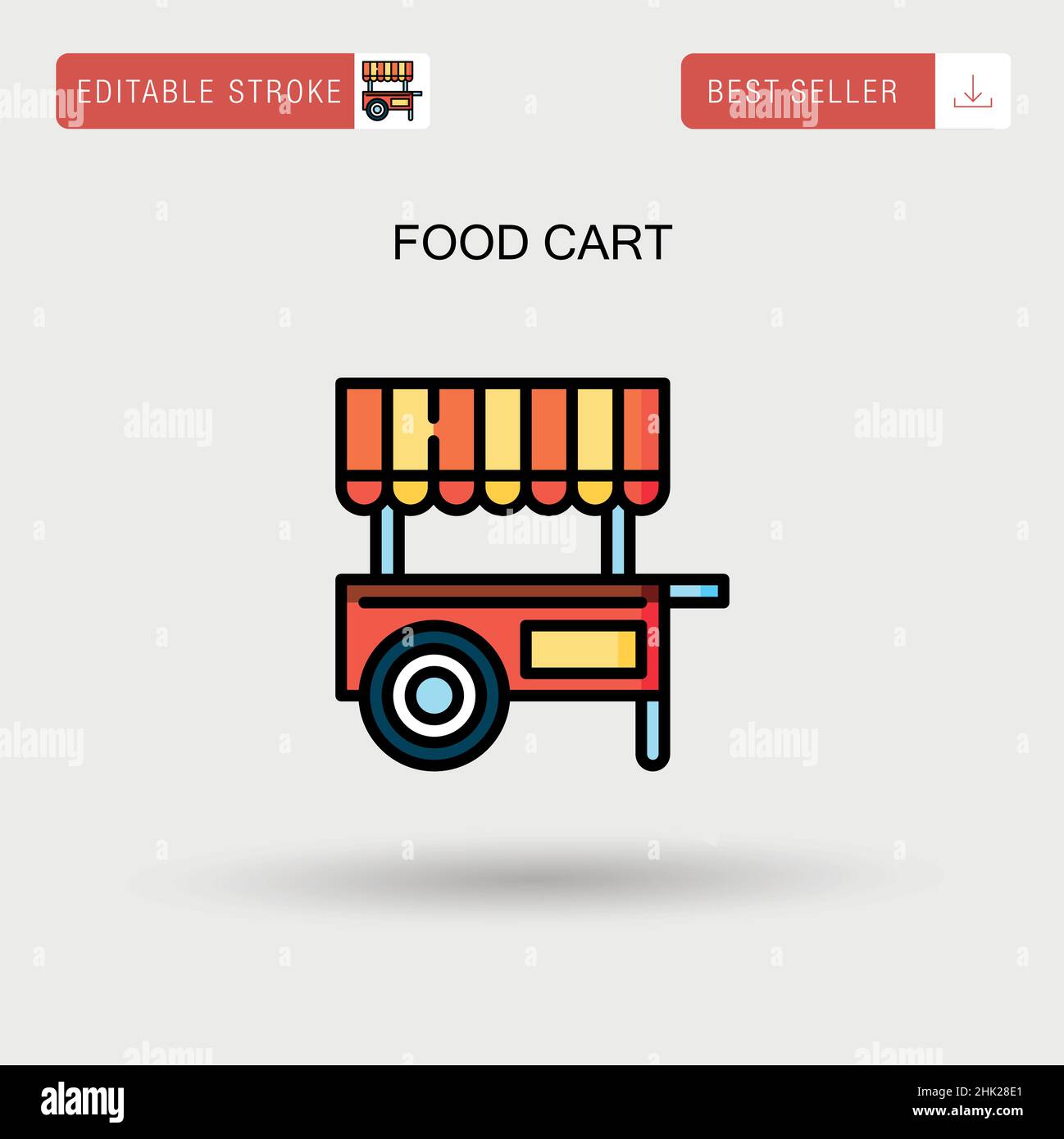 Street food icon cartoon Stock Vector Images - Alamy