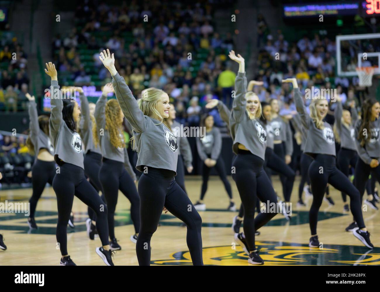 January 31 2022: Baylor Bears cheerleaders perform during halftime of ...