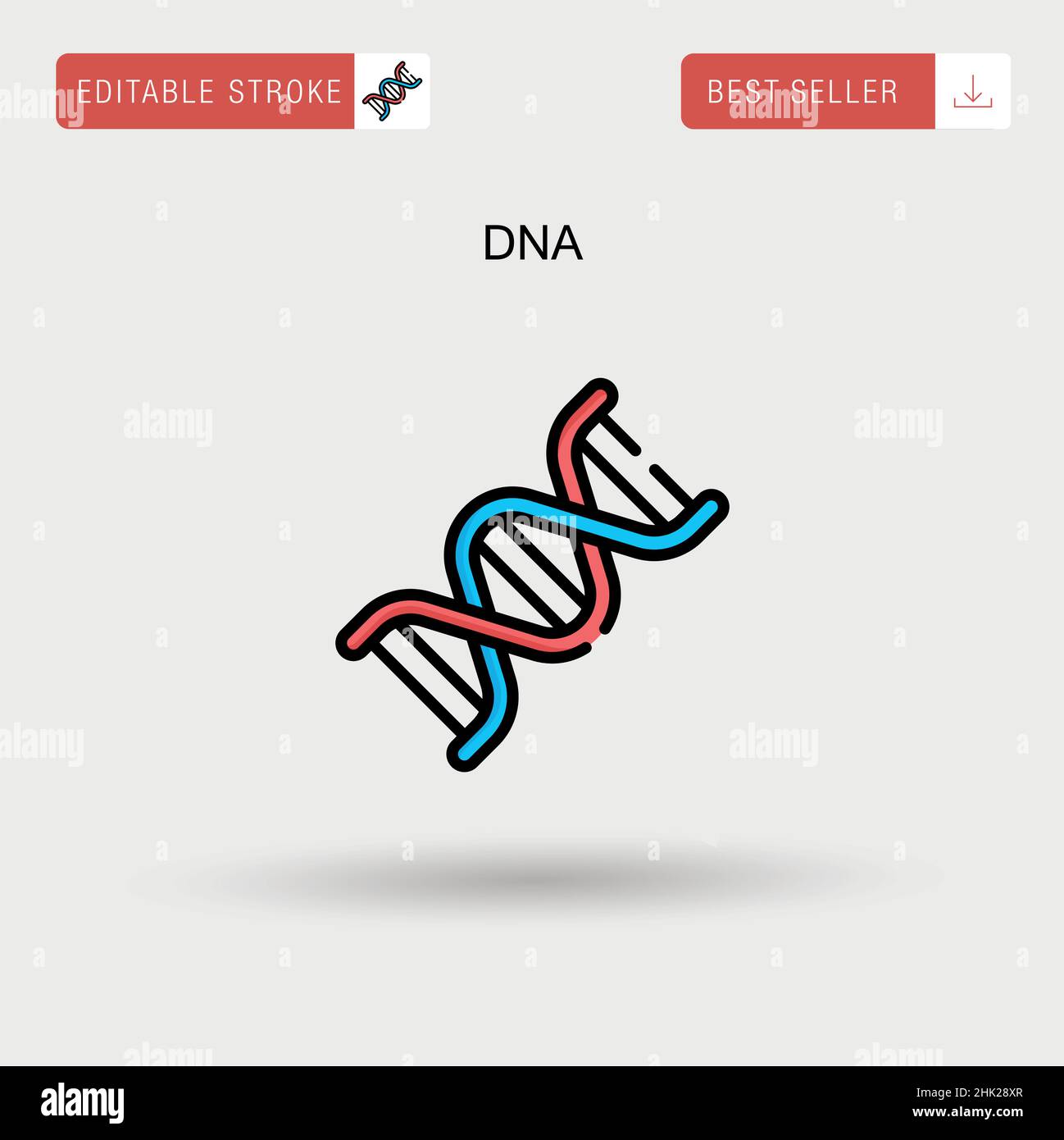 Dna Simple vector icon Stock Vector Image & Art - Alamy