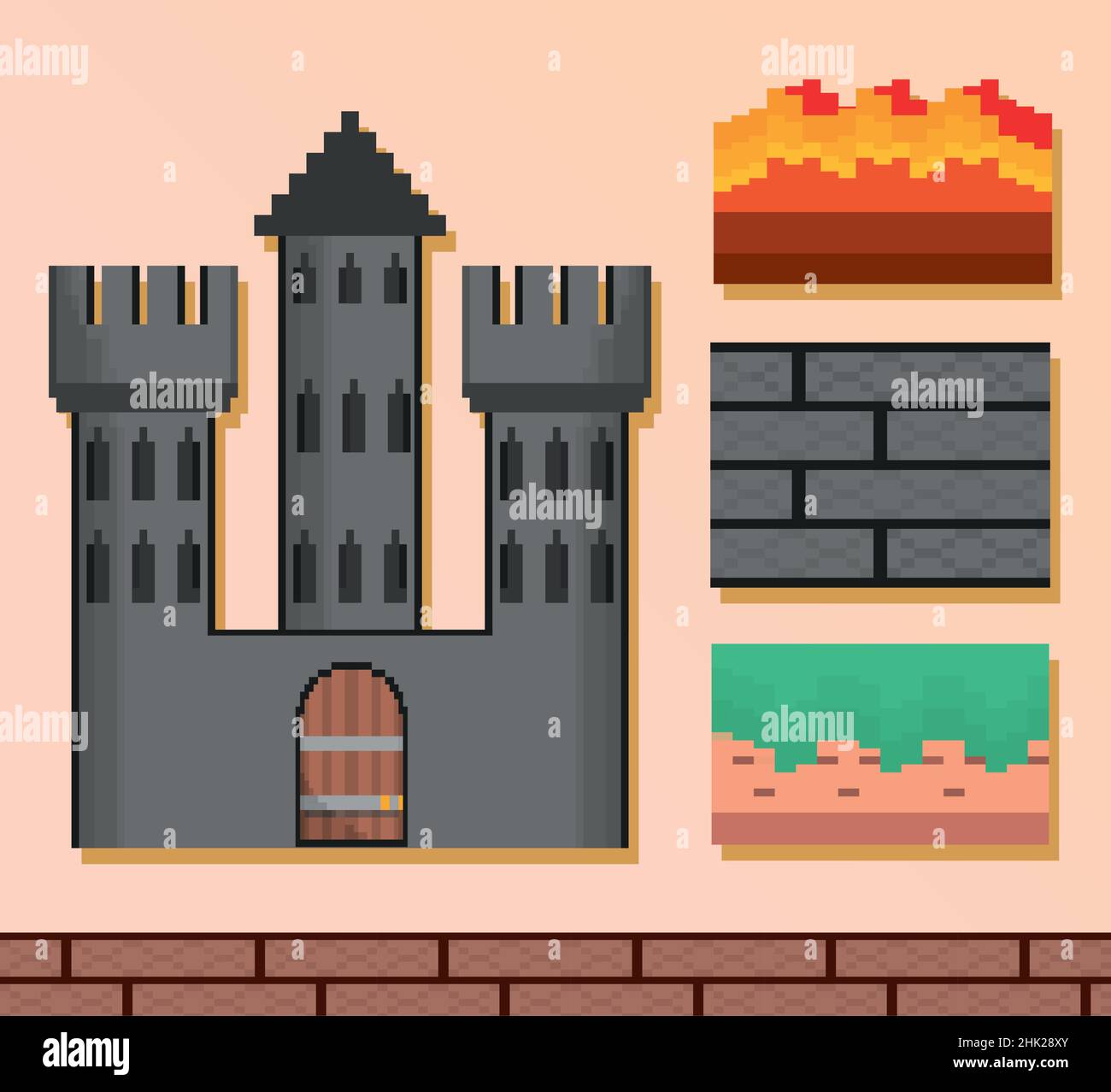 pixel art icons Stock Vector Image & Art - Alamy