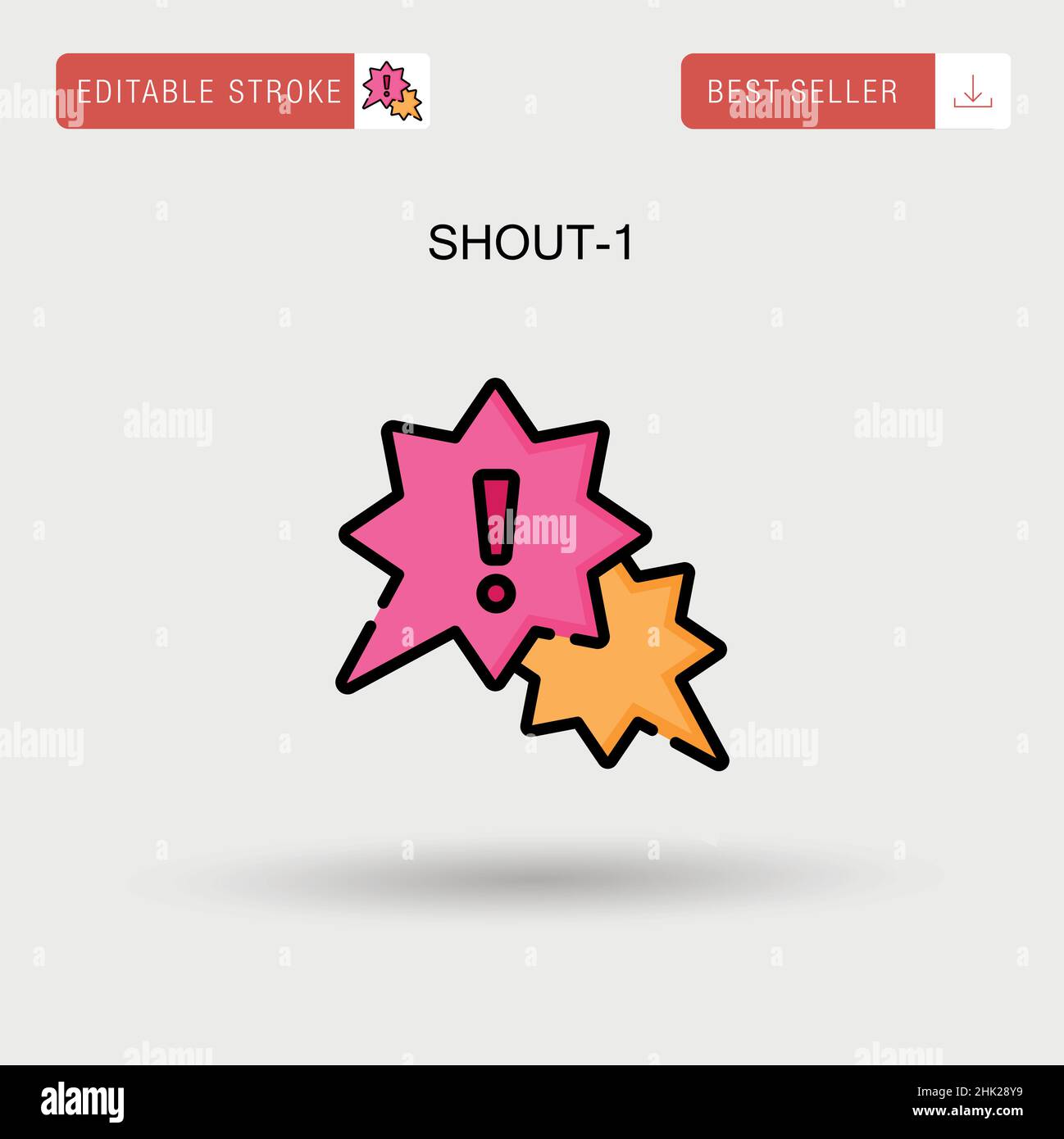 Shout-1 Simple vector icon Stock Vector Image & Art - Alamy