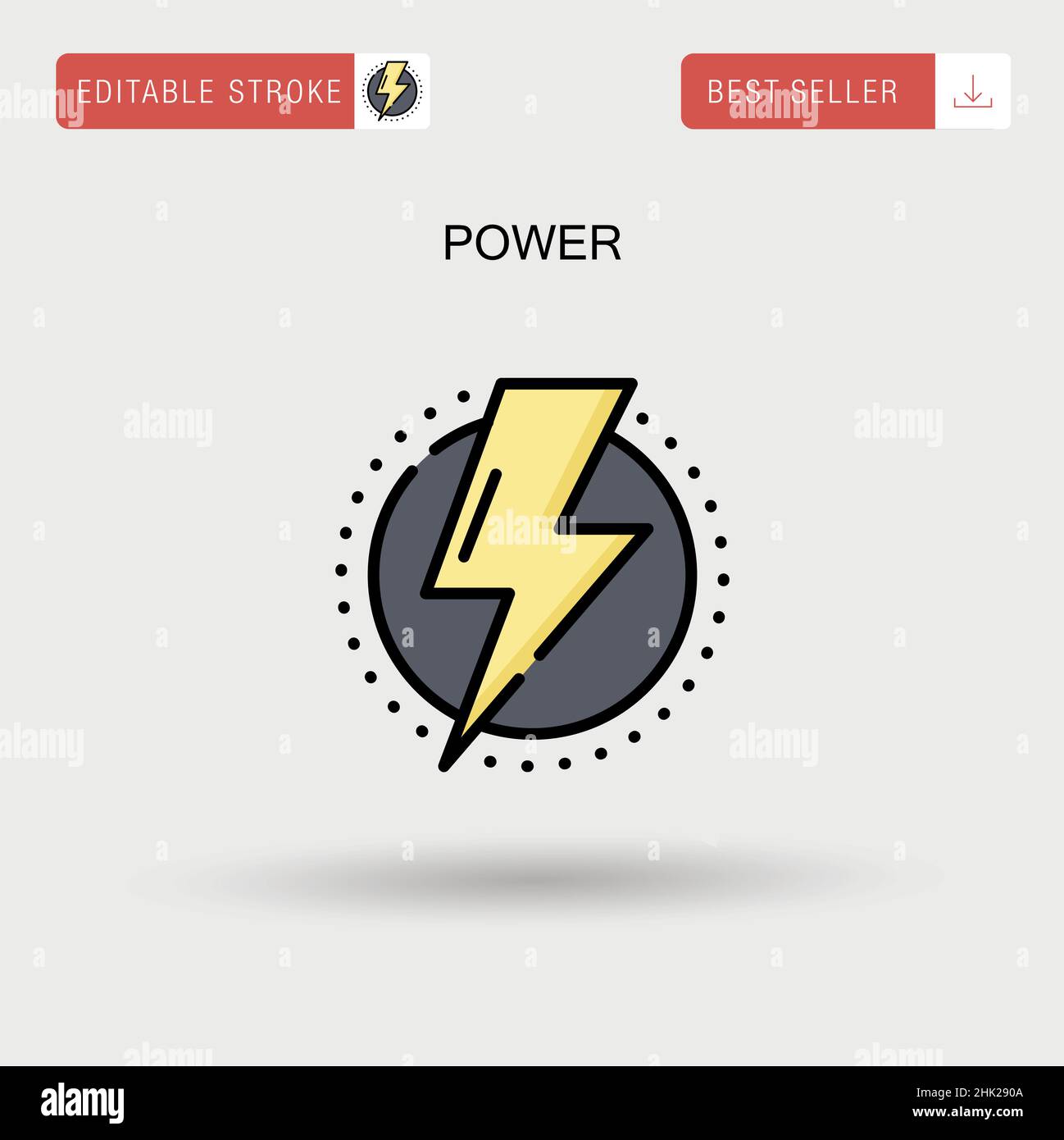 Power Simple vector icon Stock Vector Image & Art - Alamy