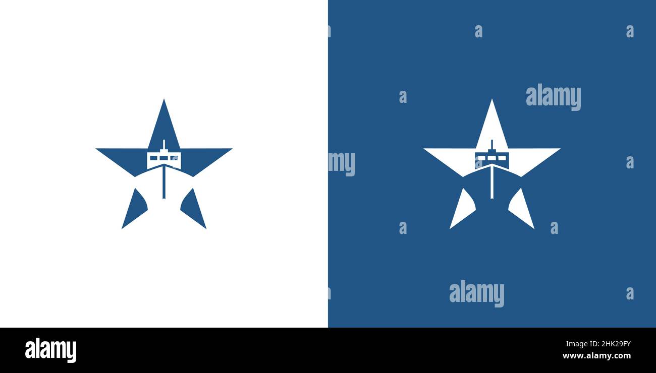 Modern and professional ship star logo design Stock Vector Image & Art ...