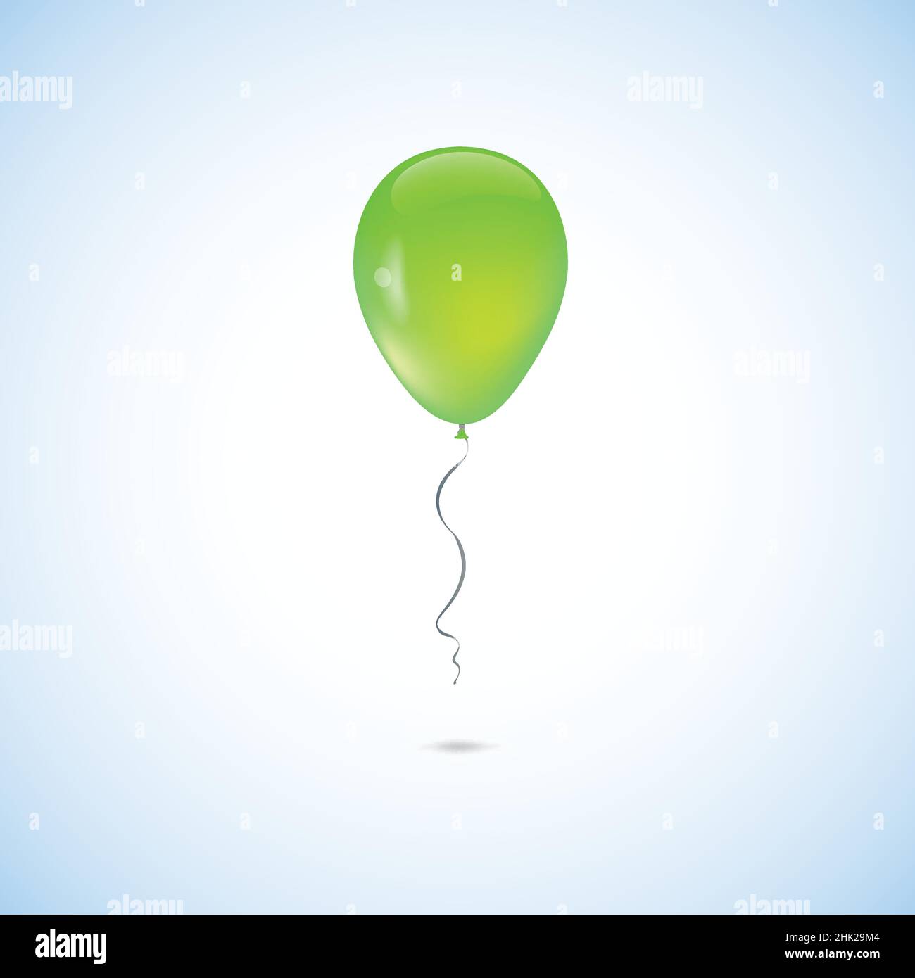 Green balloon isolated on white background Stock Vector Image & Art - Alamy