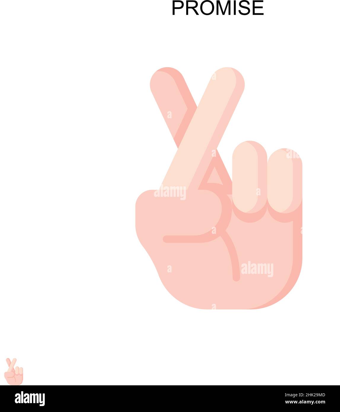 Promise hand Stock Vector Images - Alamy