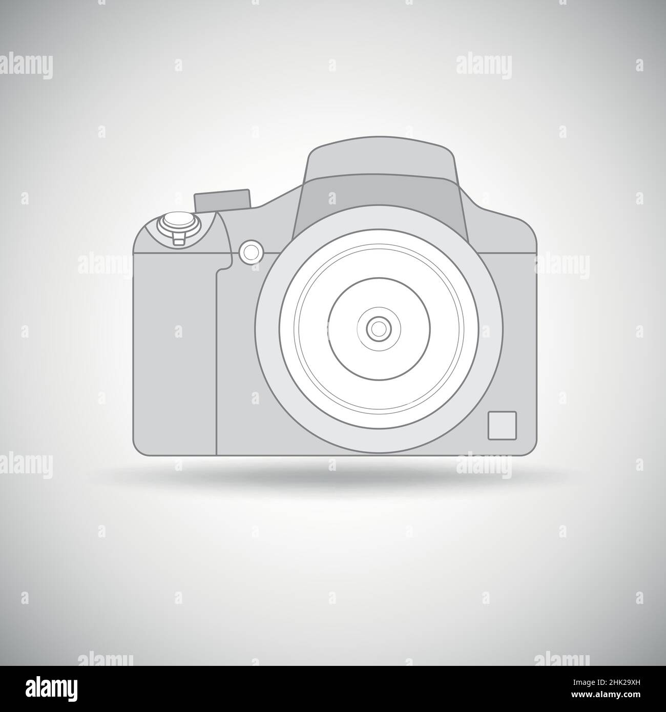 Photo camera outline Stock Vector Image & Art - Alamy