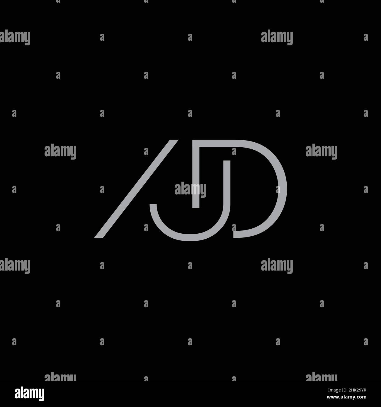 Initial ajd vector vectors hi-res stock photography and images - Alamy