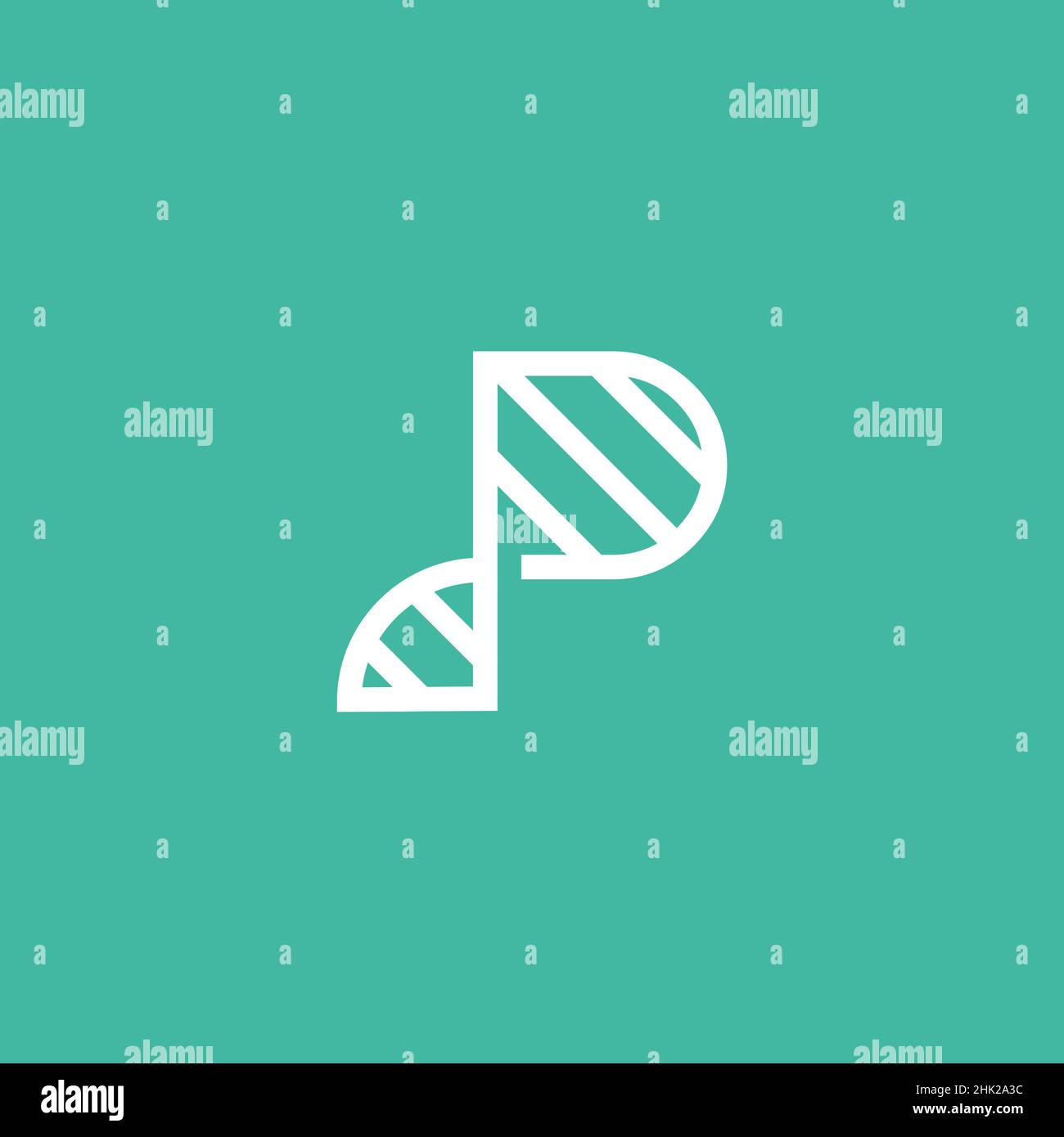A logo with the initials of the letter P, modern and professional ...