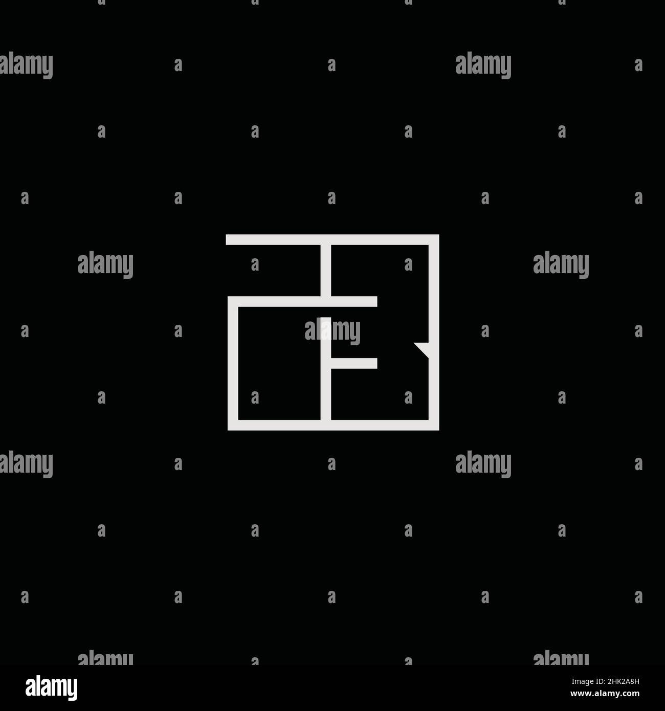 Cool and modern logo initials A3 design Stock Vector Image & Art - Alamy