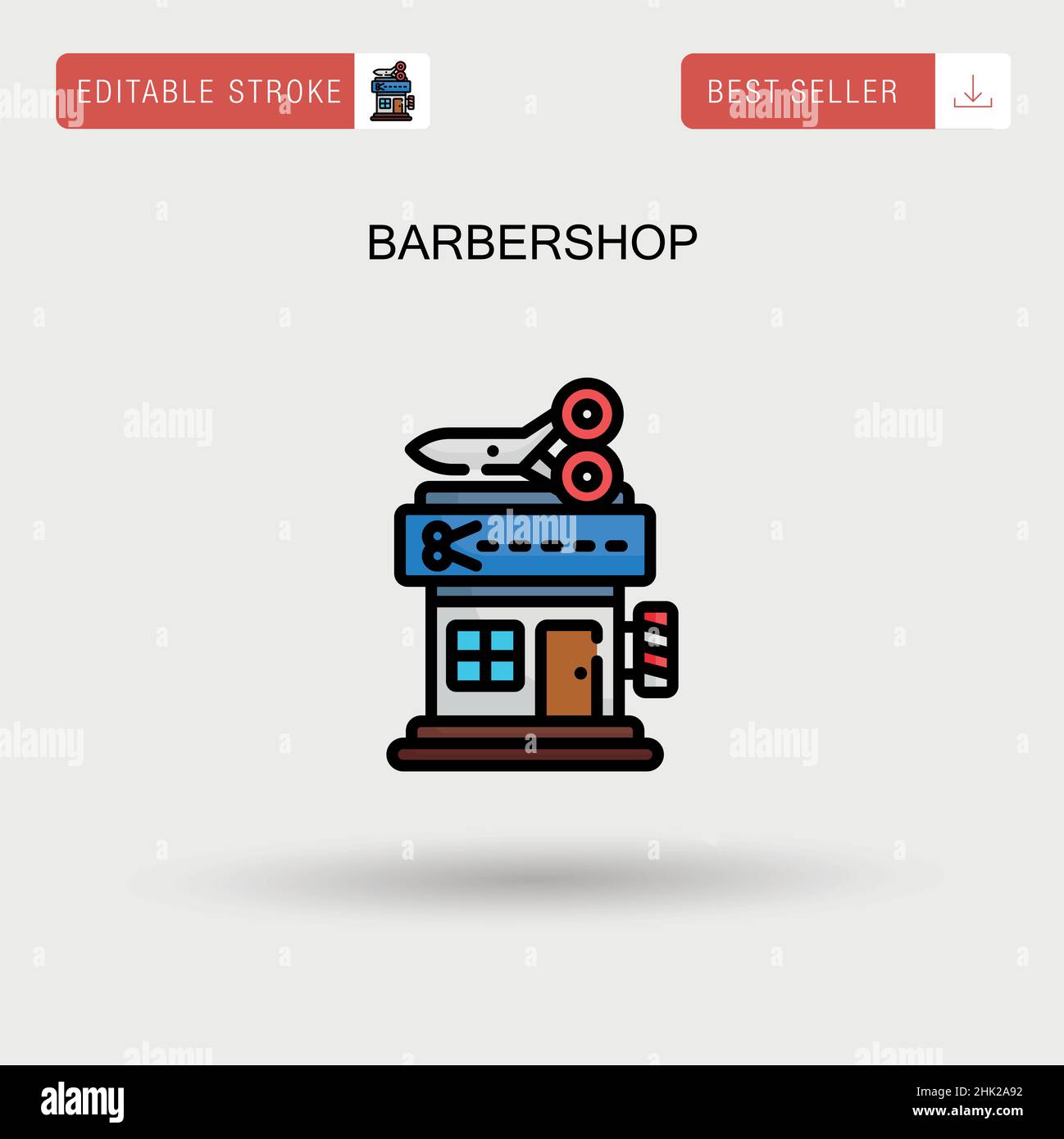 Barbershop Simple vector icon Stock Vector Image & Art - Alamy