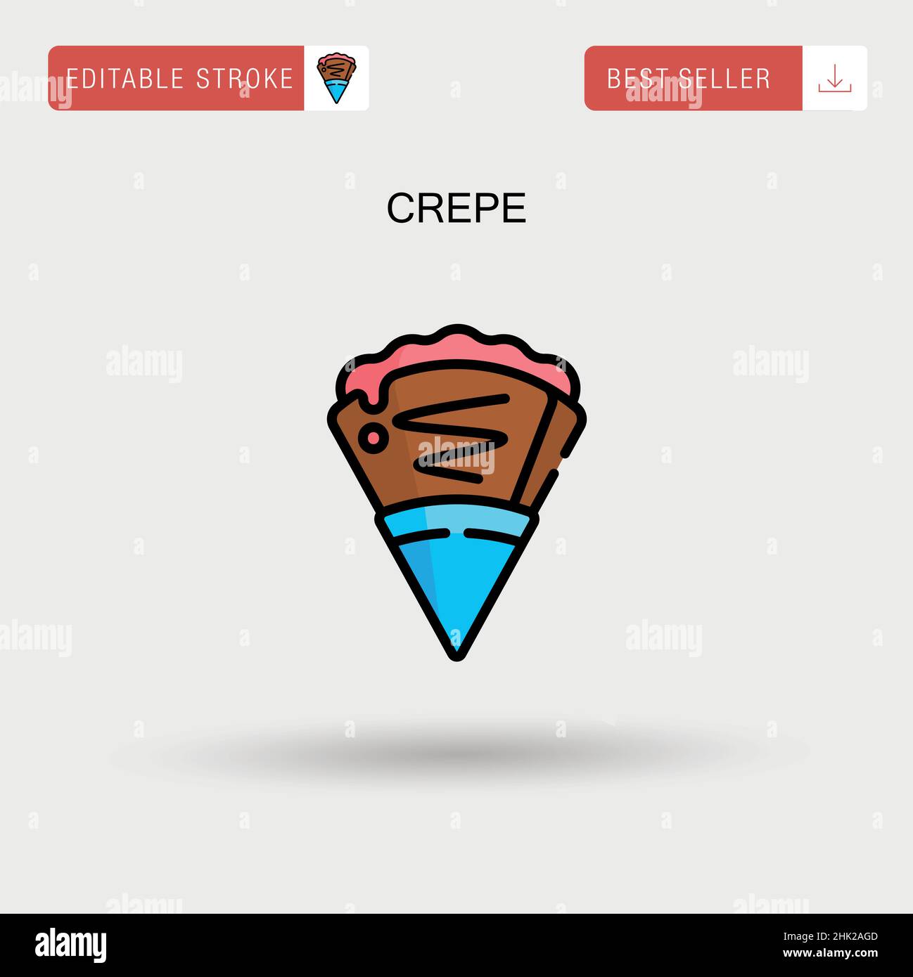 Pancake plate sugar Stock Vector Images - Alamy