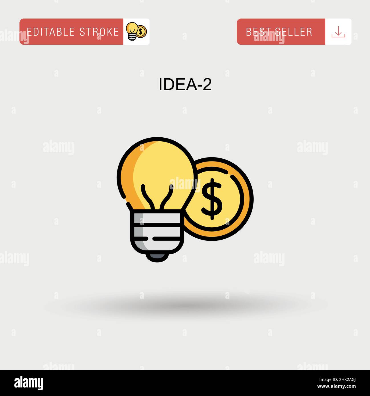 Idea-2 Simple vector icon Stock Vector Image & Art - Alamy
