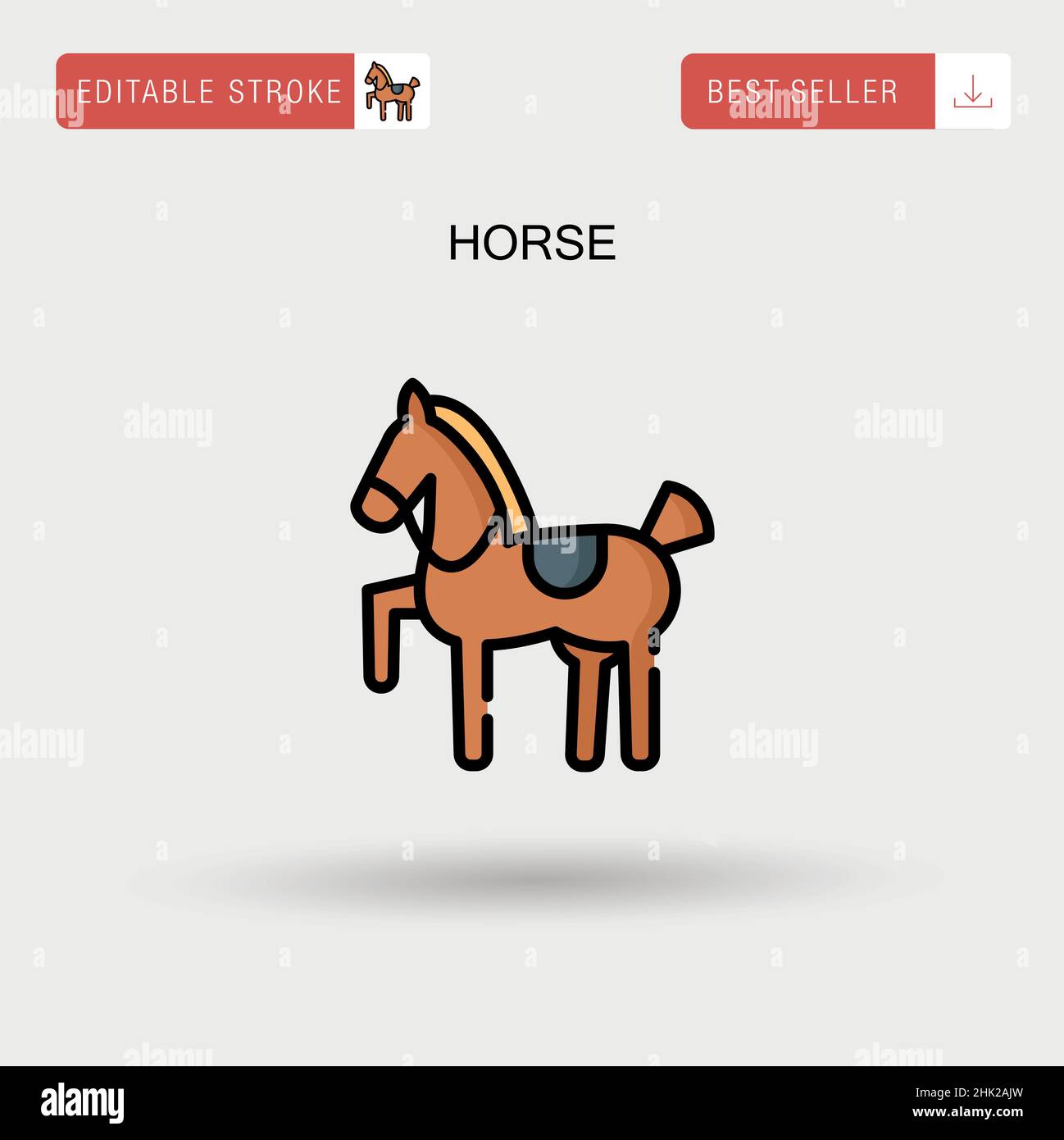 Portrait young horse head Stock Vector Images - Alamy