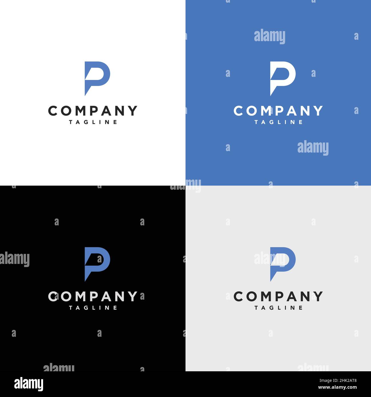 Amazing and modern initial letter P design 1 Stock Vector Image & Art ...