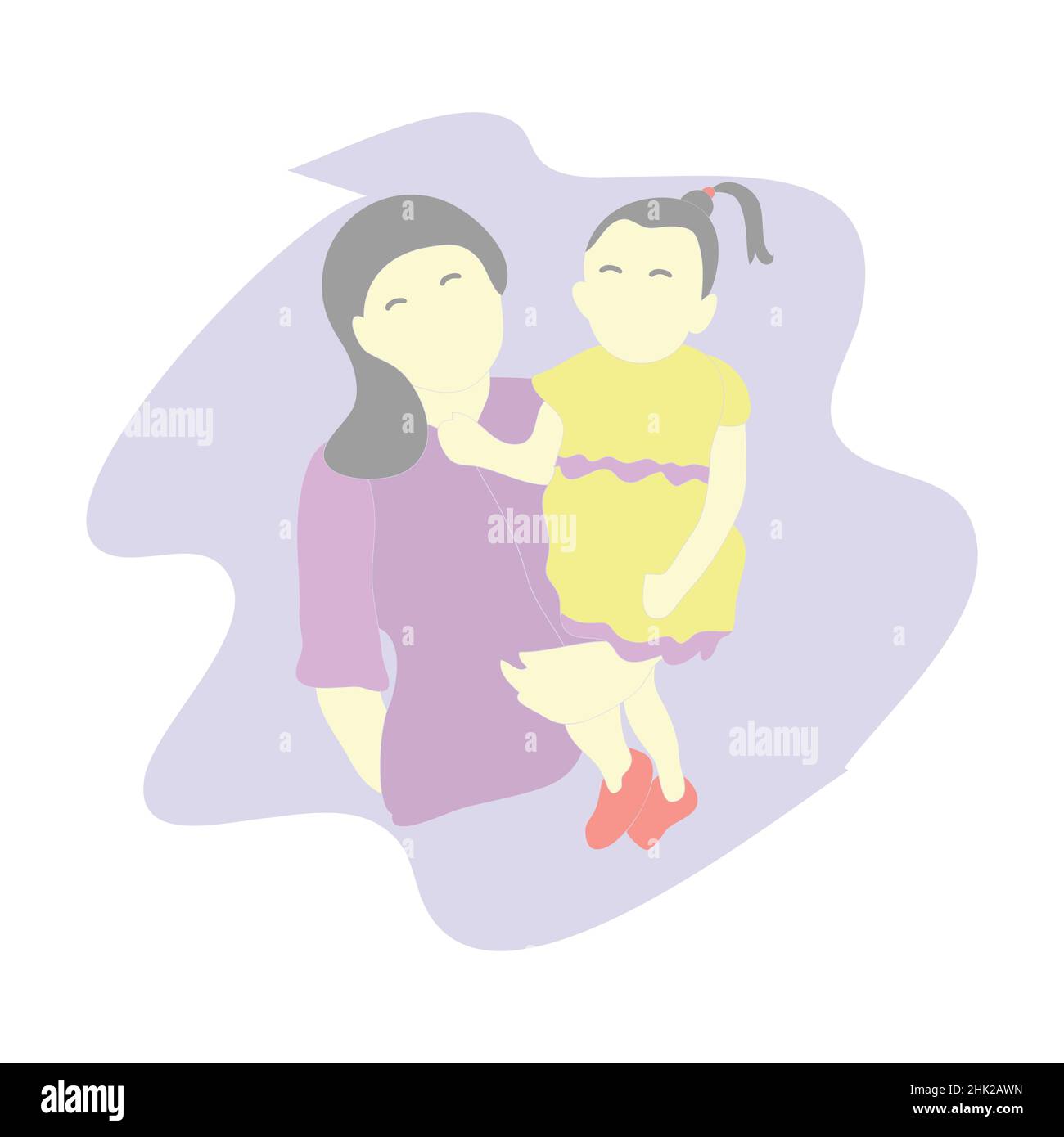 Illustration vector graphic of mother and child 5 Stock Vector Image ...